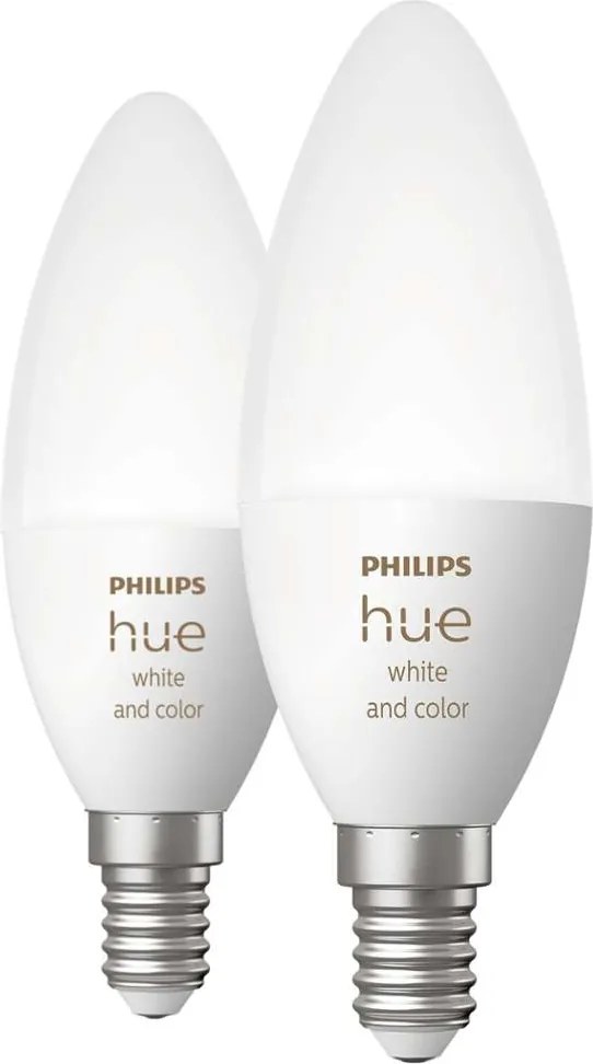 Philips Hue White and Color Ambiance - Chytrá LED žárovka E14, 470 lm 929002294205
