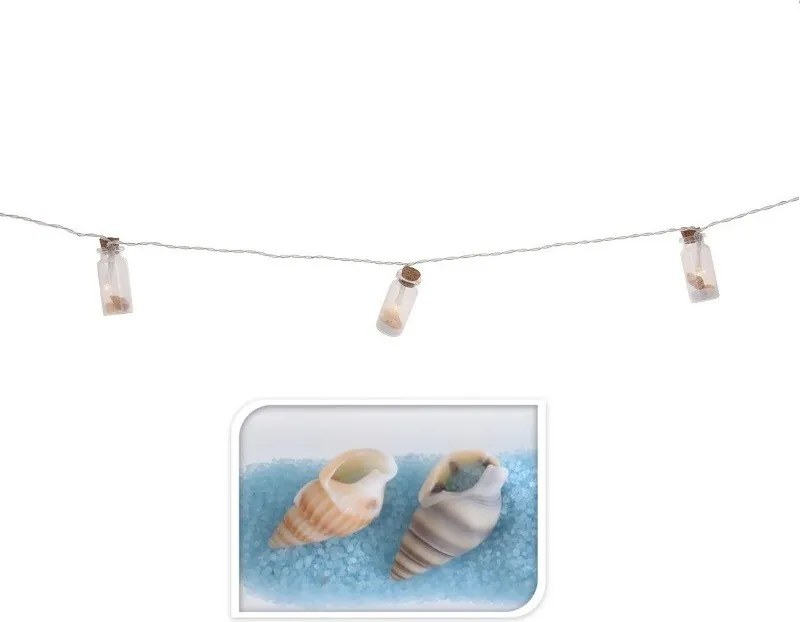 Mořská girlanda s LED – modrá 180 cm