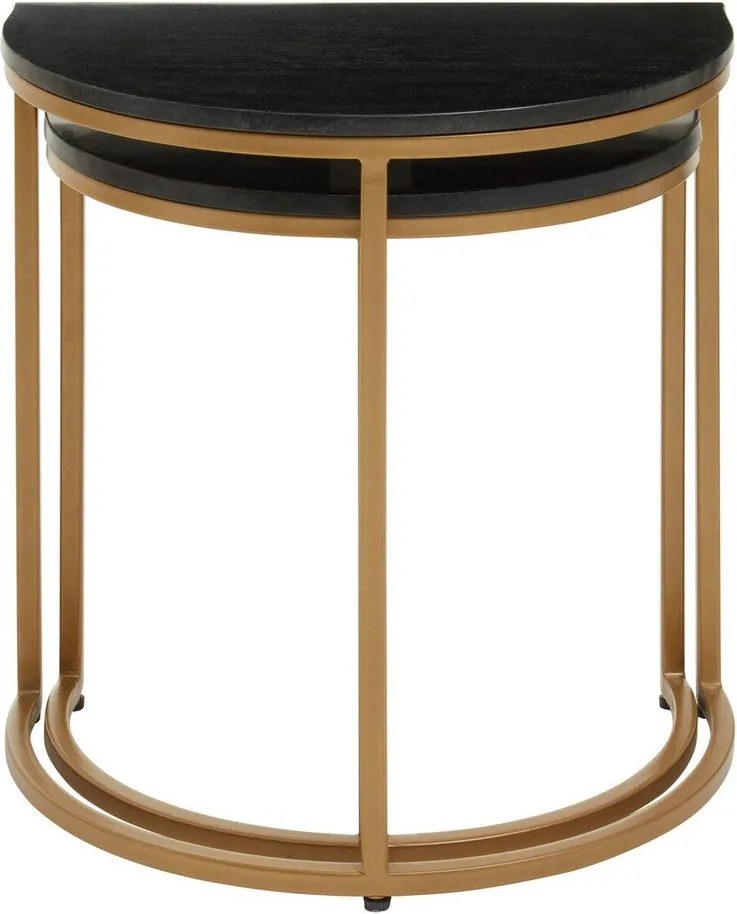 Odkládací stolky v sadě 2 ks s mramorovou deskou 28x45 cm Varana – Premier Housewares