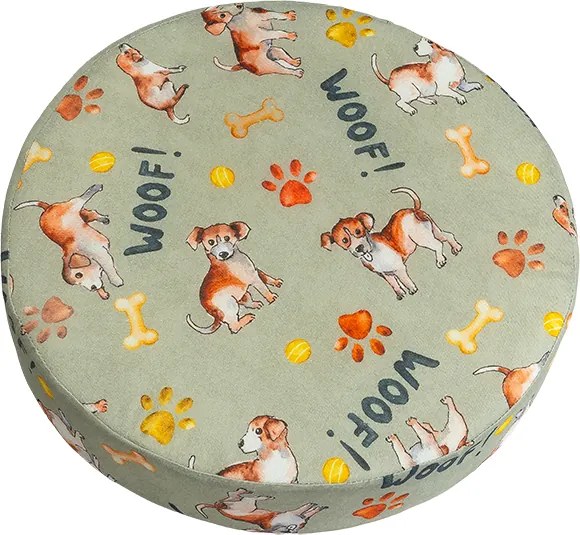Bellatex Sedák KULATÝ Šedá,Hnědá 40 cm, (průměr), výška 8 cm