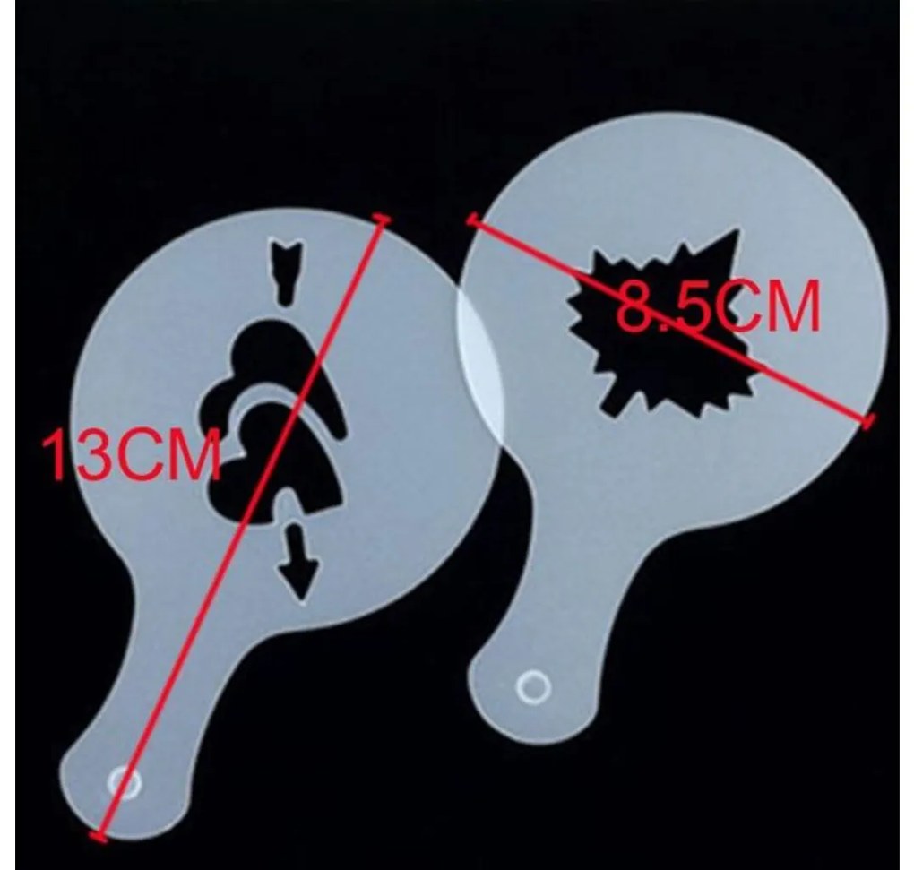 Nonsense Inc. Šablony na kávu 16 ks/sada