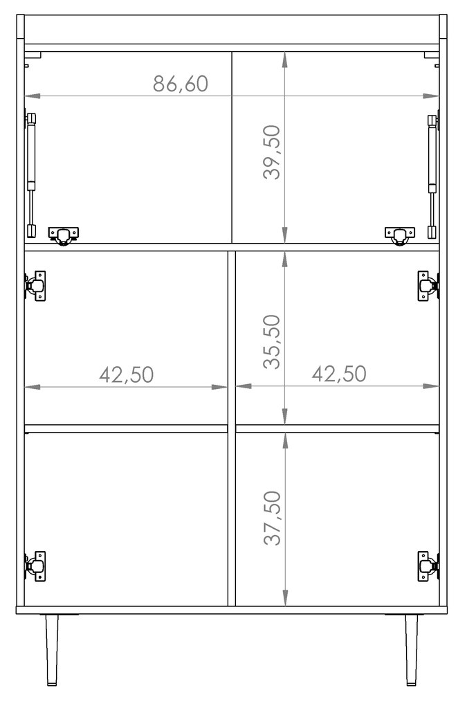 GiB Meble VASINA KB90 CHESTER/BAR / Komoda/bar