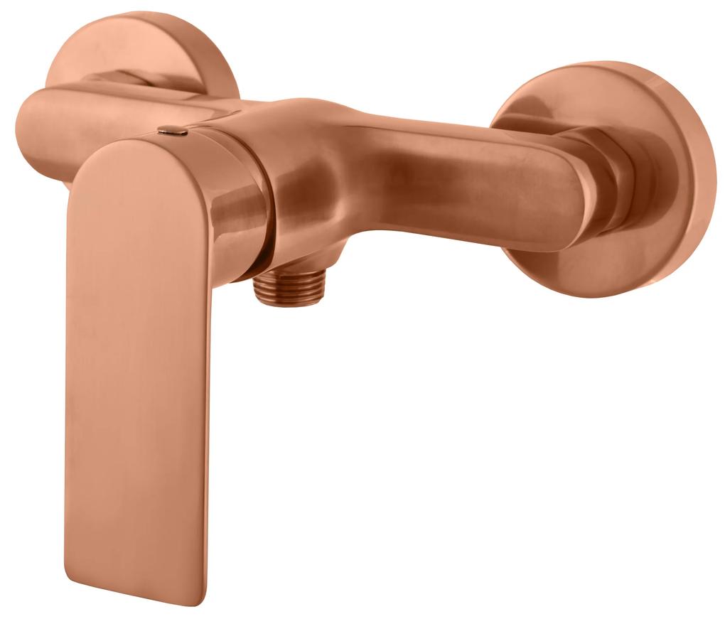 Slezák - RAV Vodovodní baterie sprchová NIL - zlatá růžová - kartáčovaná NL181.5ZRK Barva: Růžové zlato kartáčovaná, Rozteč připojení (mm): 150