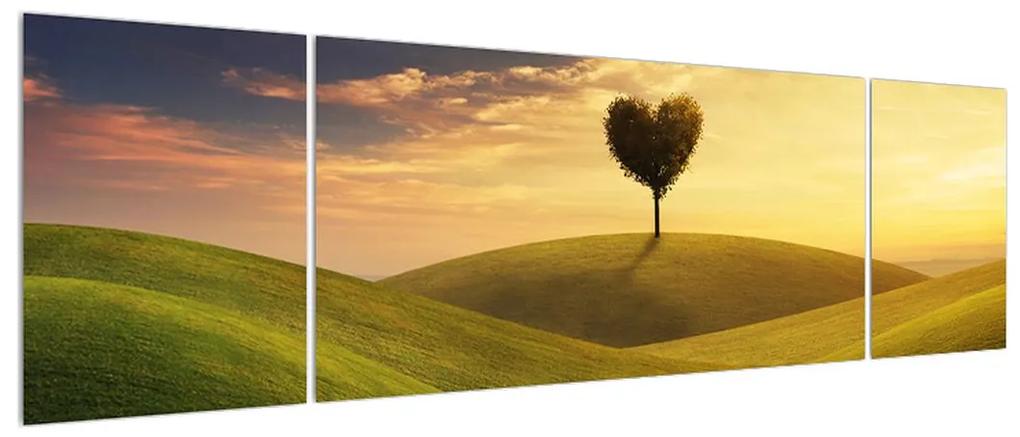 Zamilovaný obraz stromu (170x50 cm)