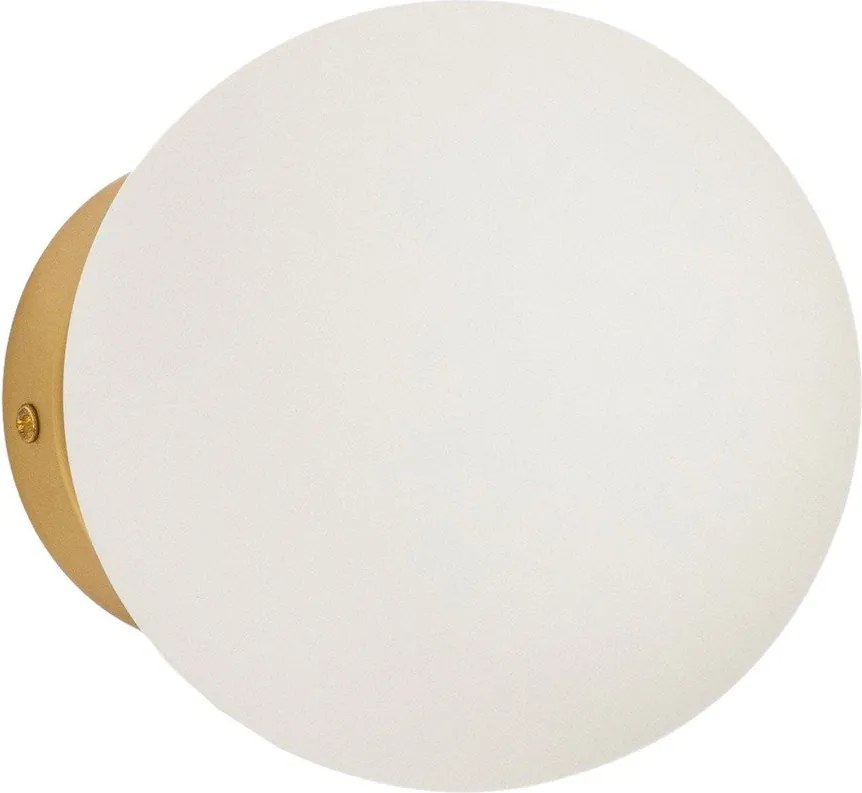 Bílé/ve zlaté barvě nástěnné svítidlo ø 15 cm Brisia – Kave Home