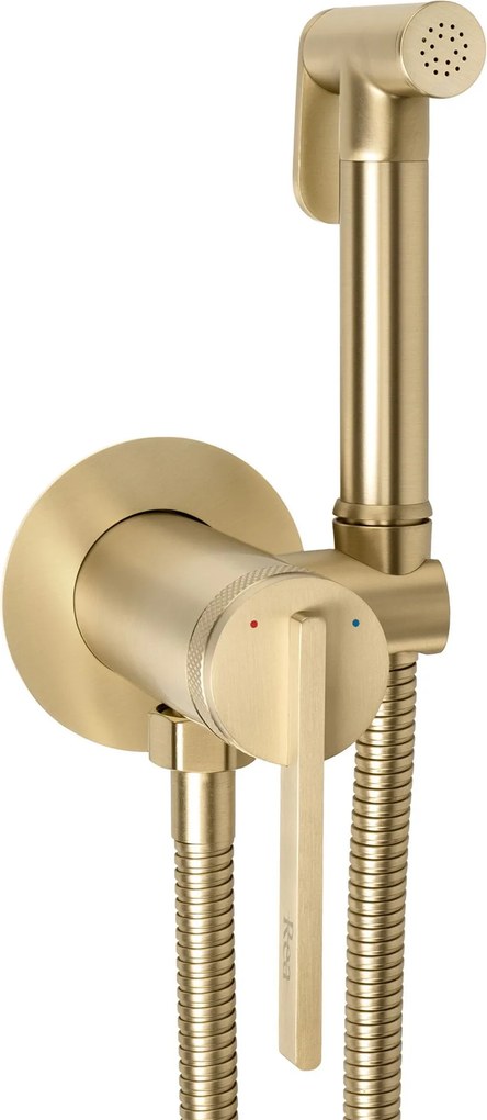 Rea, Podomítková bidetová baterie Rea Grace Brush Gold, REA-B4502