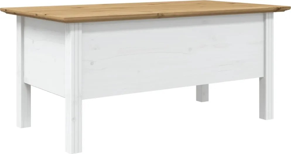 vidaXL Konferenční stolek BODO 100 x 55 x 45 cm masivní borovice [355069] Barva: Šedá