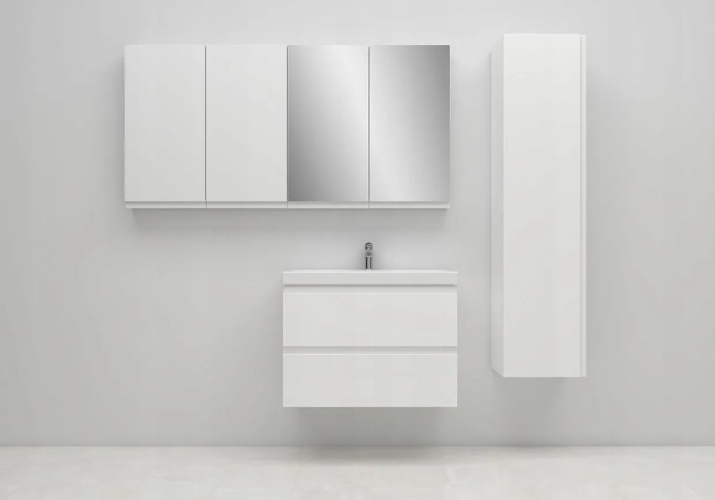Cersanit - SET skříňka + umyvadlo, bílý lesk, Moduo 50, S801-230-DSM