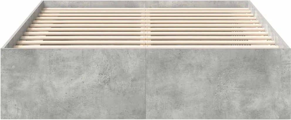 Rám postele betonově šedý 140 x 200 cm 3203862