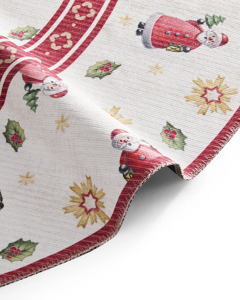 Villeroy & Boch Kusový koberec Toy's delight 106273 Cream, Red kruh, 160x160 (průměr) kruh, červená, obývací pokoj