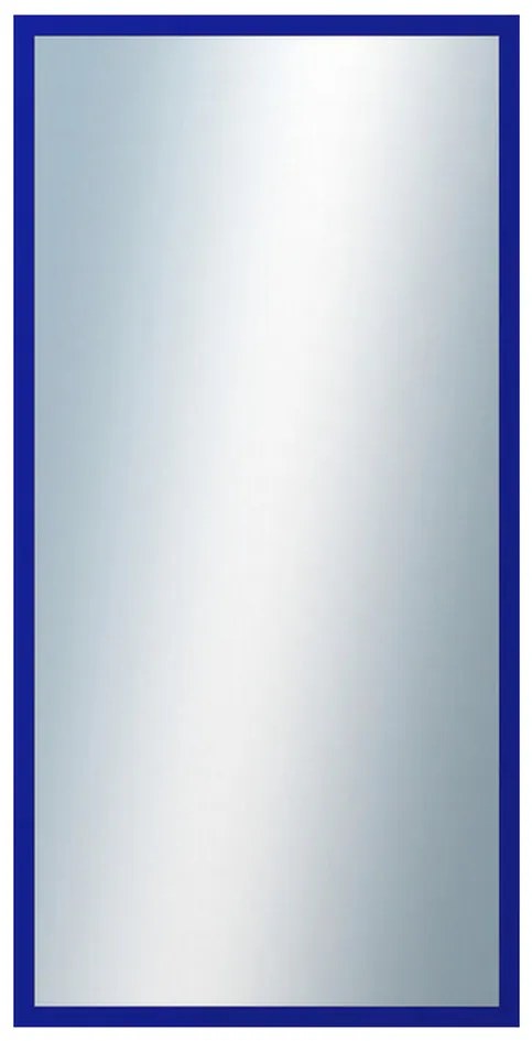 DANTIK - Zarámované zrcadlo - rozměr s rámem cca 50x100 cm z lišty PERLA modrá lesklá vysoká (2877)