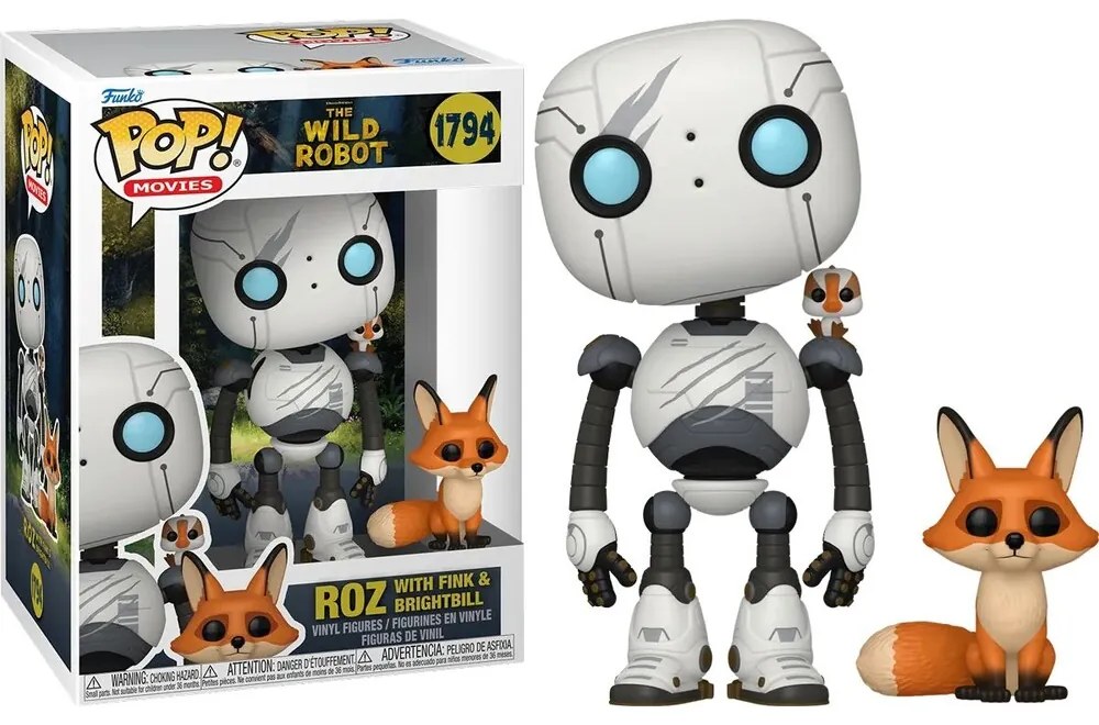 Funko pop! wild robot roz with fink & brightbill 1794