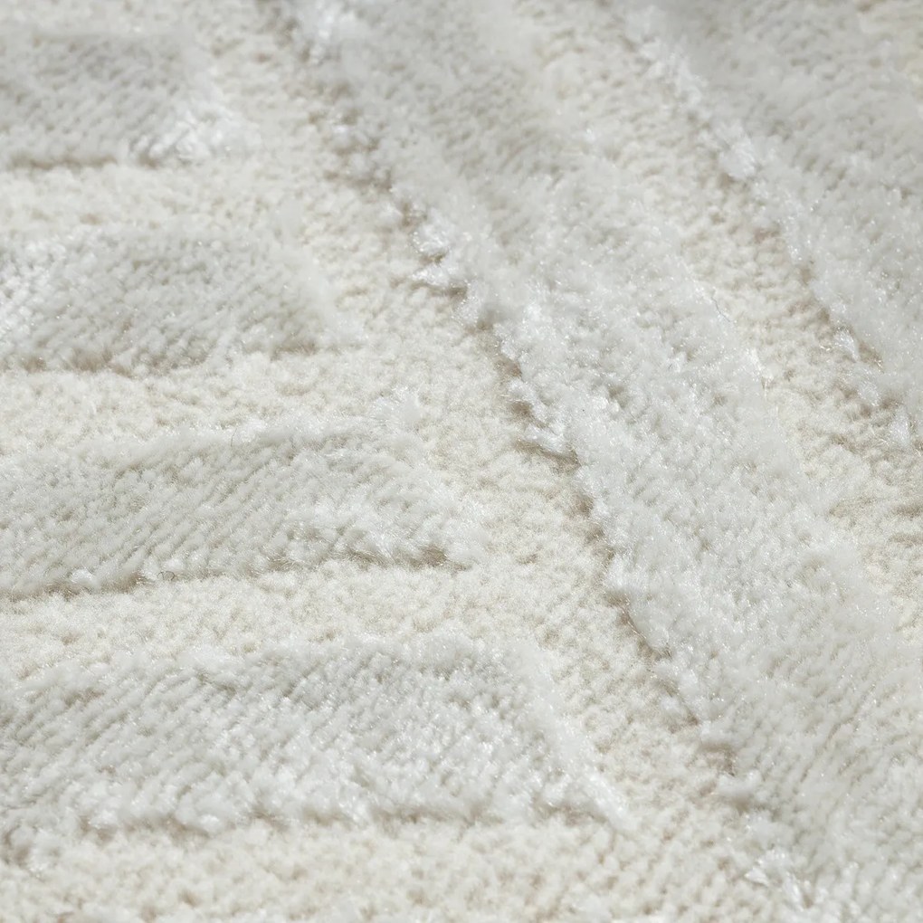 Dywany Łuszczów, Kusový koberec Balance 1503 cream, 160x220, bílá, ložnice