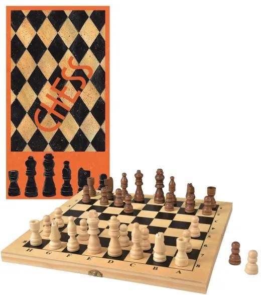 Šachy -dřevěné