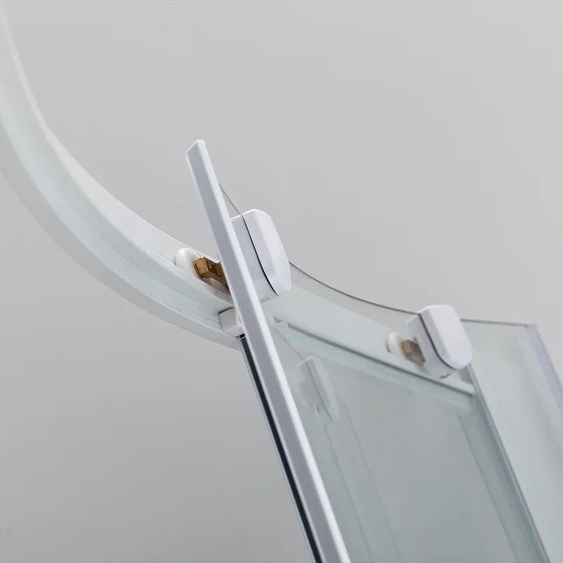 BPS-koupelny Asymetrický sprchový kout MAJA WH L 115x85 cm levý, bílý/transparent v setu s hlubokou sprchovou vaničkou
