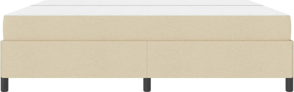 Postel s boxspringem Krémová 200 x 200 cm textil 3398890