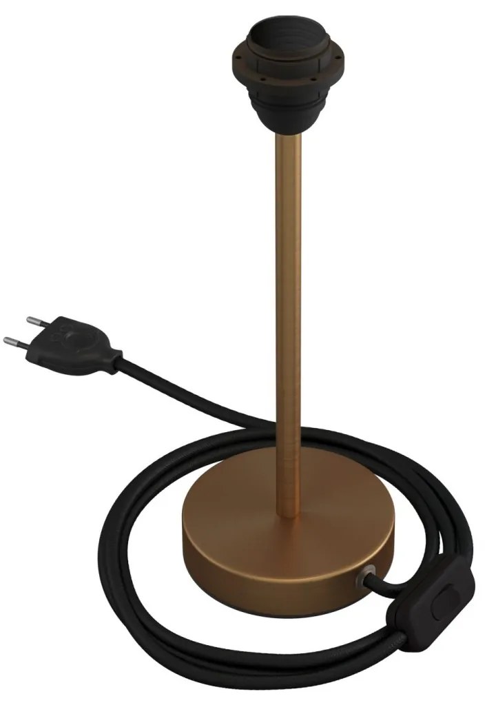 creative cables Kovová stolní lampa Alzaluce pro stínidlo Velikost: 15 cm, Barva: Matná bílá