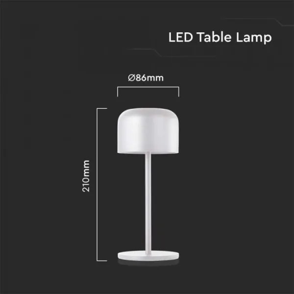 LED Stmívatelná stolní lampa LED/1,5W/5V 2700-5700K IP54 bílá