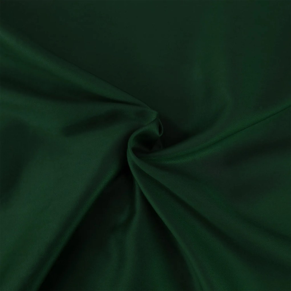 SATÉNOVÉ POVLEČENÍ SATINLOVE CLASSIC 180X200 CM, 2KS 70X80 CM TMAVĚZELENÉ