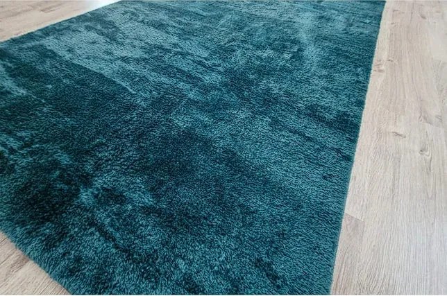 HU Koberec Plush Deluxe tyrkysový Rozměr: 50x80 cm