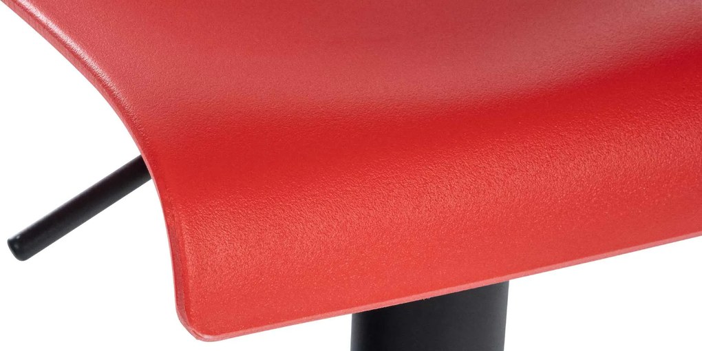 Barová židle Branford plast – červená