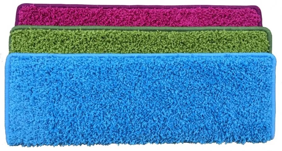 Vopi Nášlapy na schody Color Shaggy (půlkruh - obdélník) Color shaggy šedý půlkruh 28x65 cm