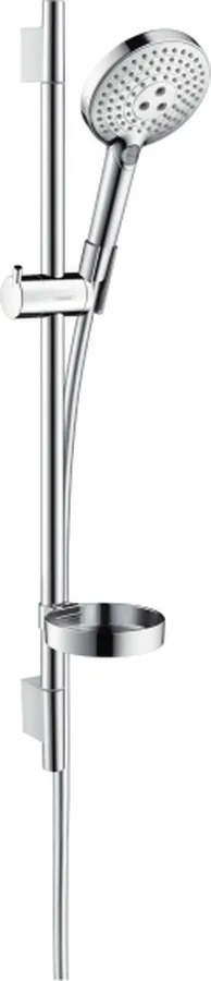 Hansgrohe Raindance Select S, sprchová souprava 120 3jet EcoSmart 9 l/min. se sprchovou tyčí 90 cm a miskou, chromová, HAN-26633000