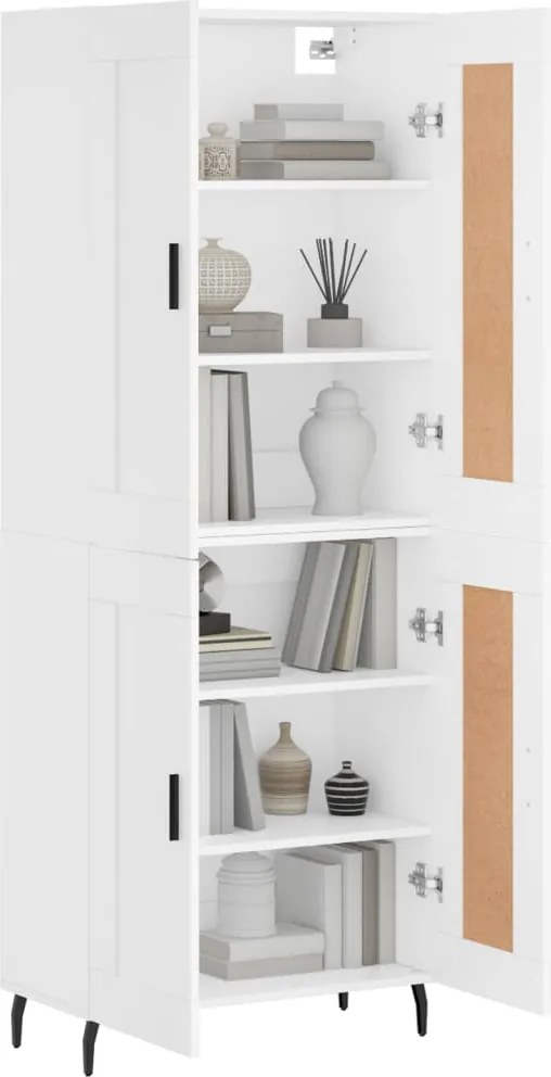 Skříň highboard bílá 69,5 x 34 x 180 cm kompozitní dřevo 3199697