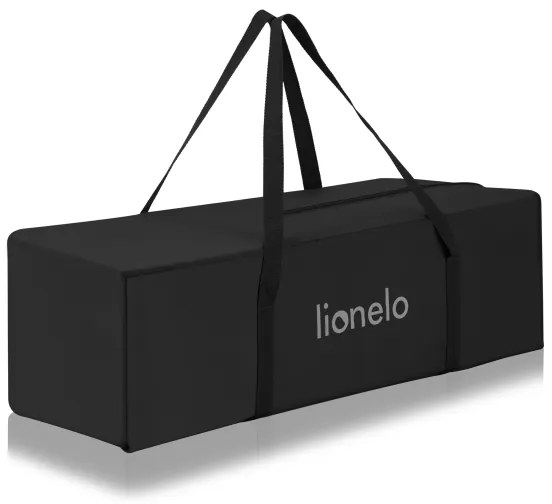 Lionelo - Cestovní postýlka LAURA Black Carbon