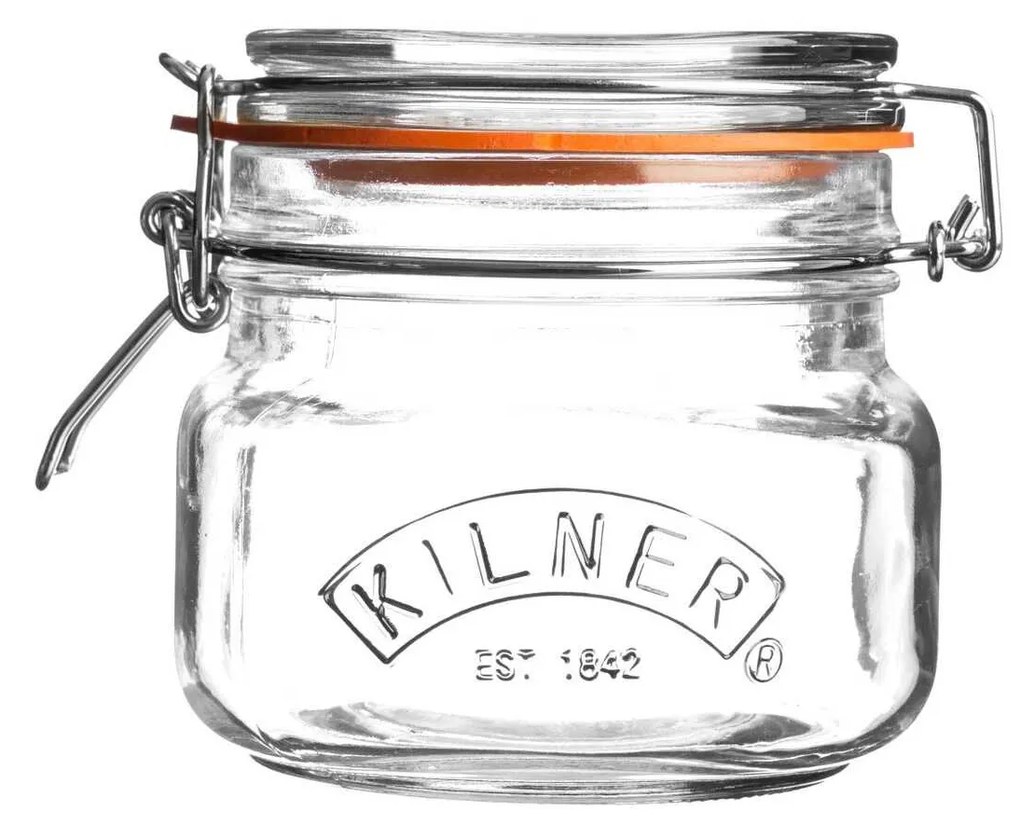 Kilner Clip Top zavařovací sklenice s klipem, hranatá, 0,5 l, 0025.510