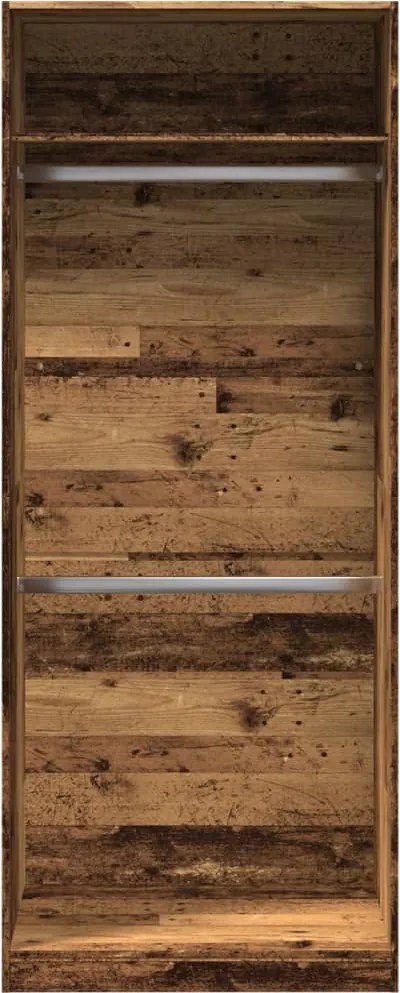 Šatní skříň old wood 80 x 50 x 200 cm kompozitní dřevo 3307799