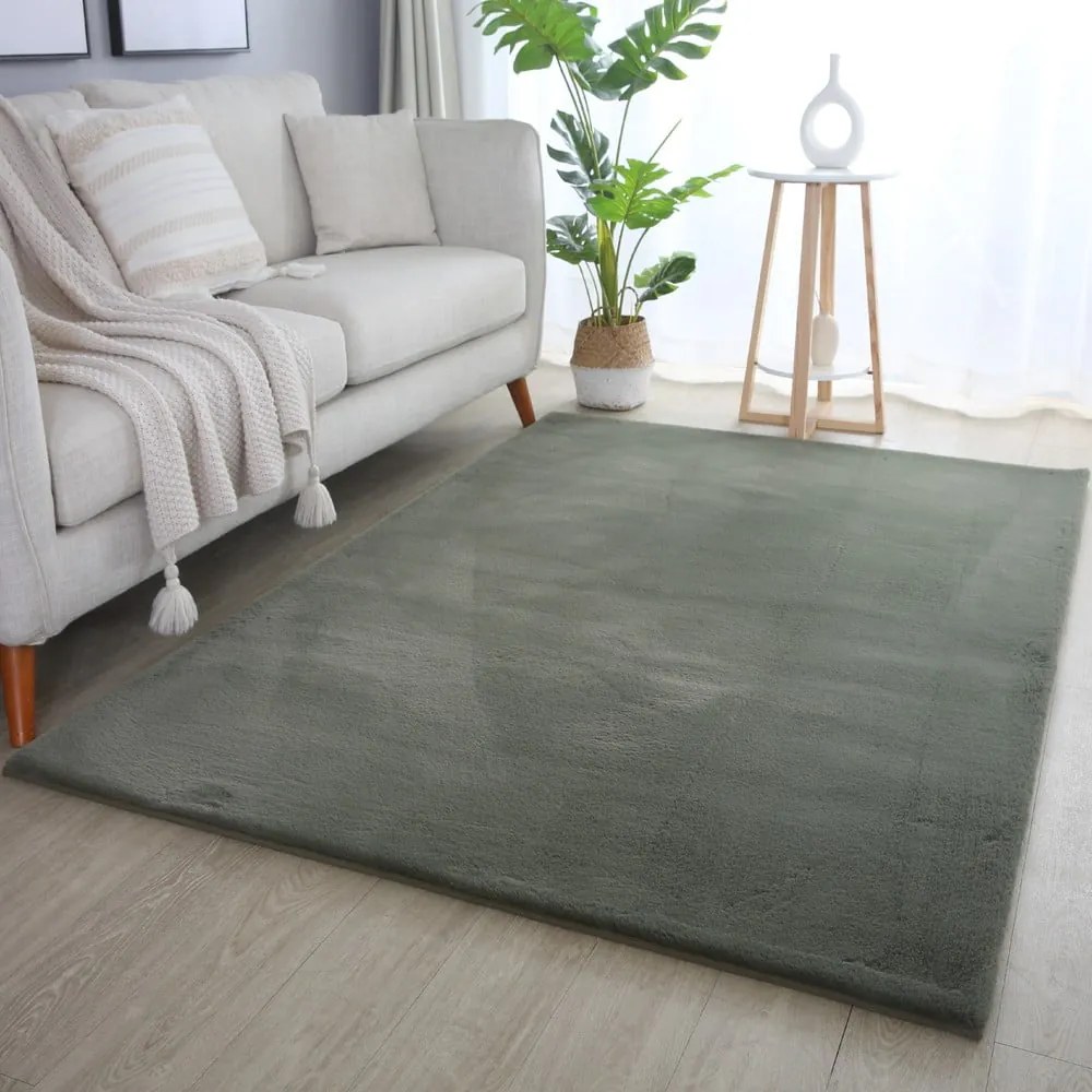 Zelený pratelný koberec 60x110 cm Pouffy – Ayyildiz Carpets