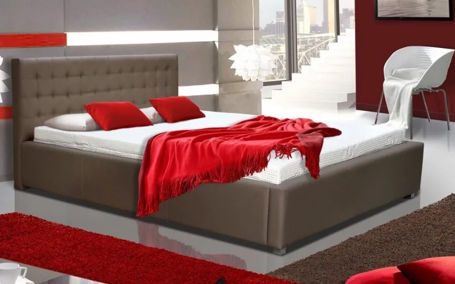 Casarredo - Komfort nábytek Čalouněná postel CARINA V 180x200, výběr látek | potah: inari 95