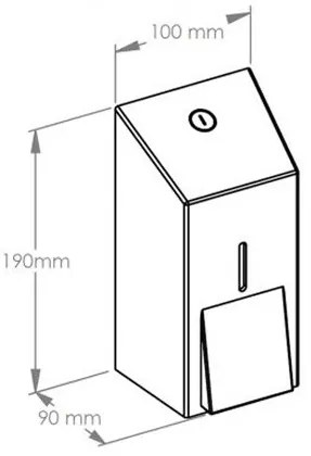 Dávkovač tekutého mýdla MERIDA 400 ml, černý