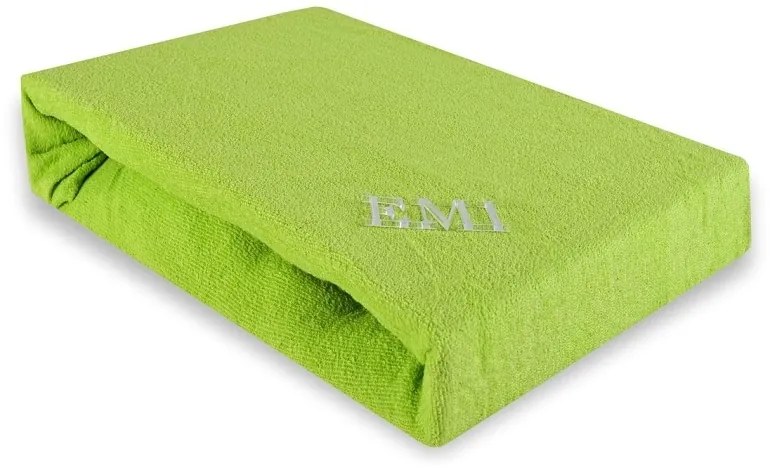 Plachta ložní zelená froté EMI, Plachta 90x200