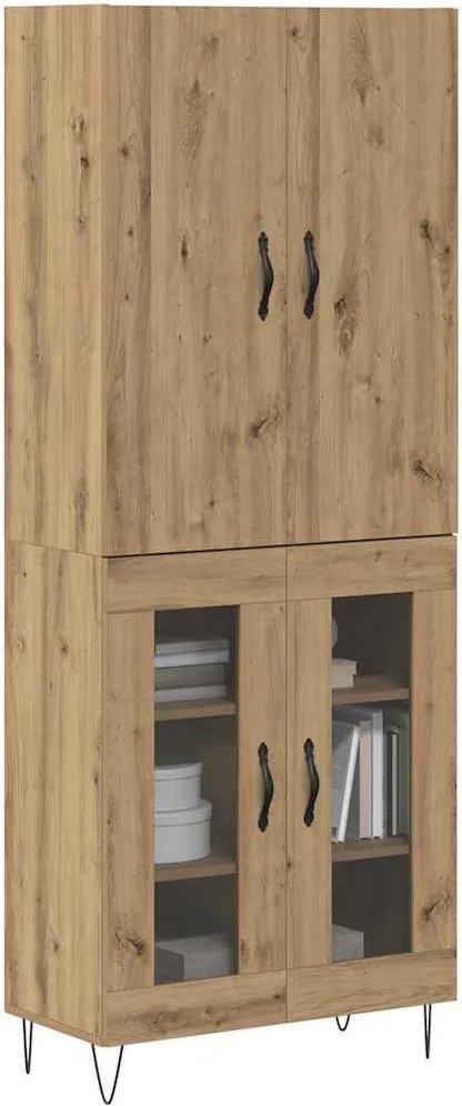 Vysoký bufet 2 ks Artisanový dub 69,5 x 34 x 180 cm 3403166