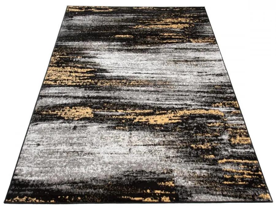 Kusový koberec PP Prince černožlutý 120x170cm