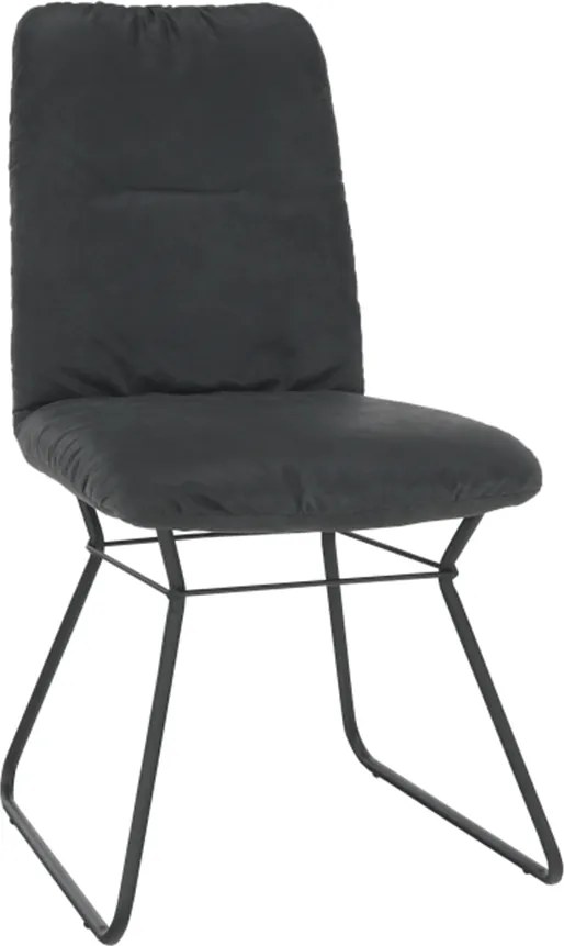 Tempo Kondela Moderní židle, černá látka / kov, ALMIRA