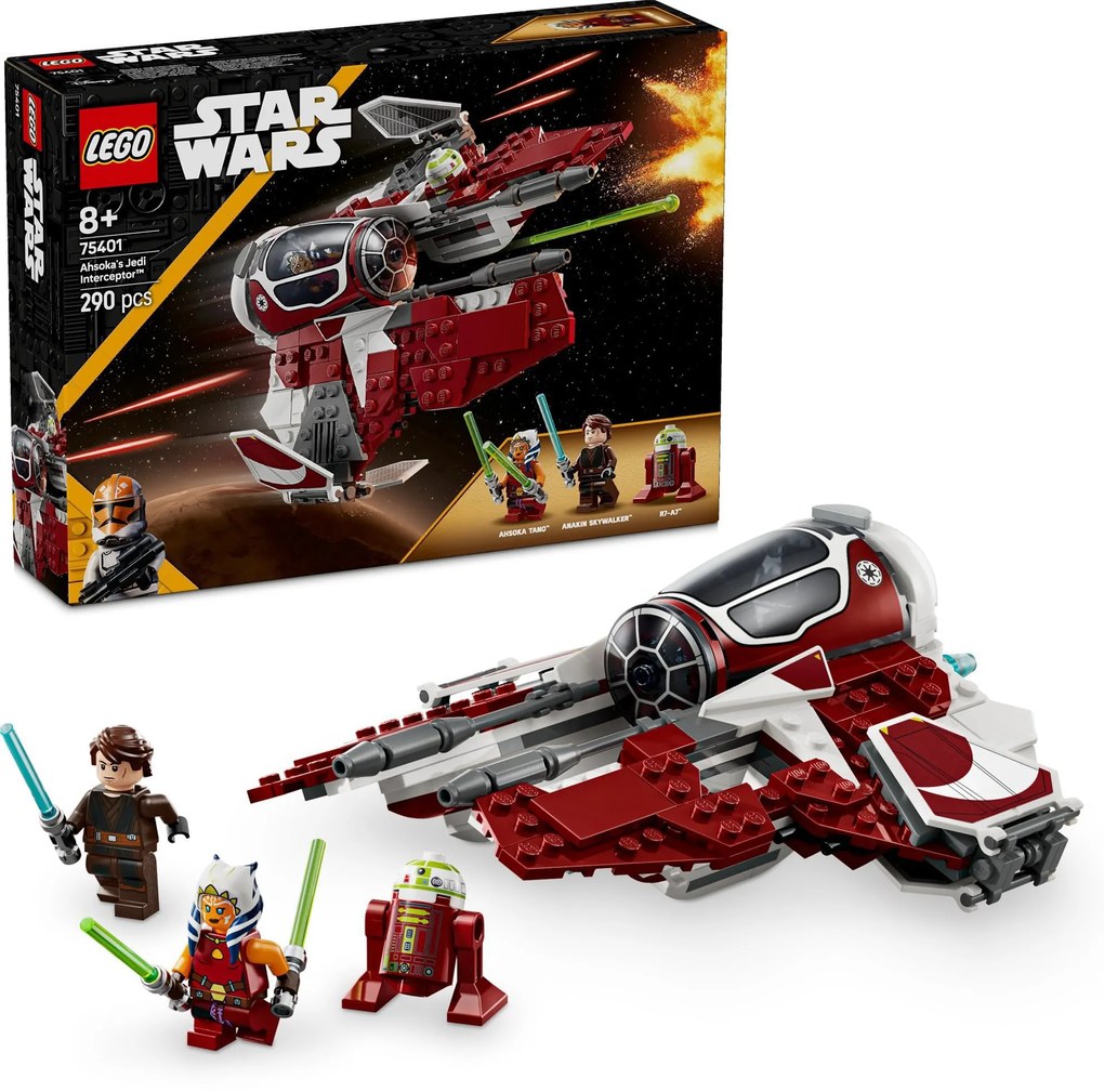 Lego star wars 75401 ahsoka a jediská stíhačka interceptor 5702017817453