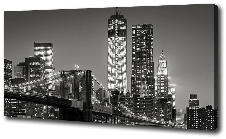 Wallmuralia Foto-obraz canvas do obýváku Manhattan noc 100x50