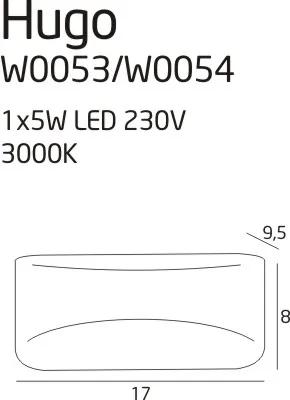 Nástěnné LED svítidlo Maxlight HUGO W0054