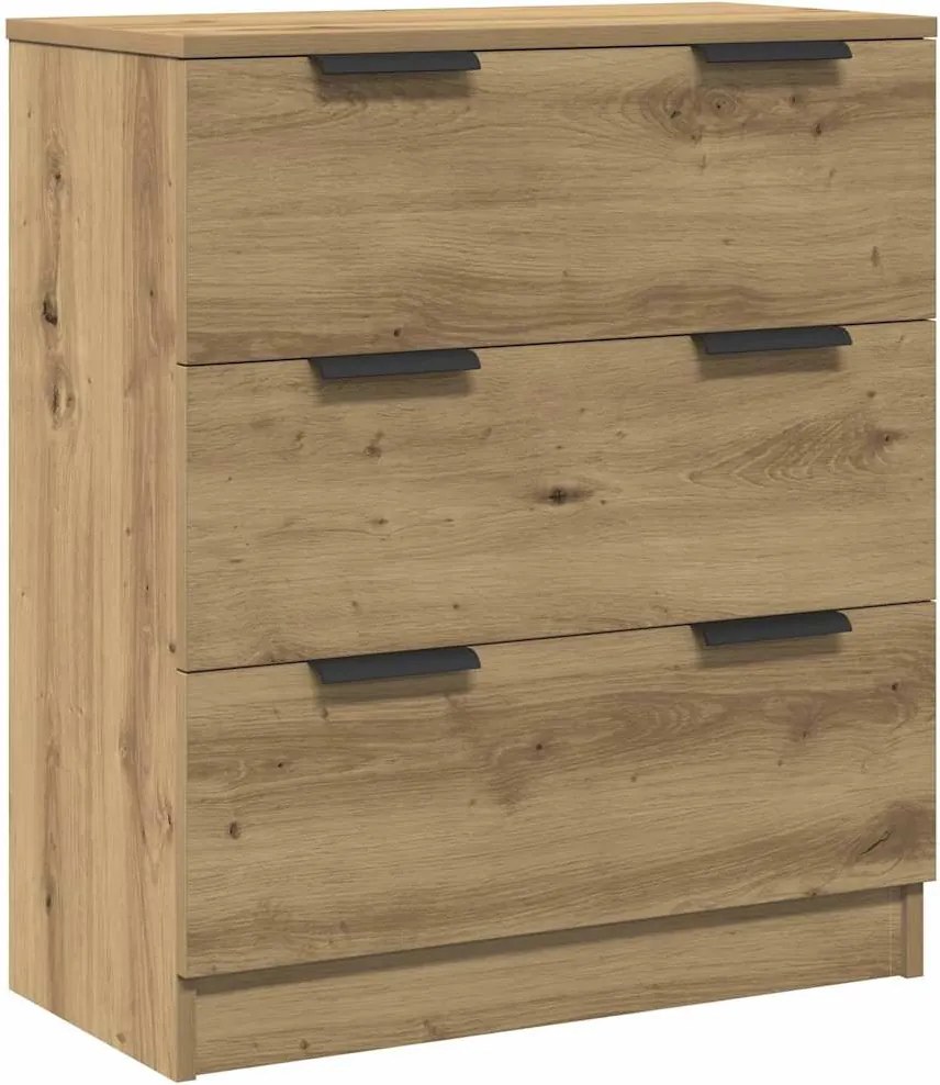 Příborníky 3 ks dub artisan 60x30x70 cm kompozitní dřevo 3329226