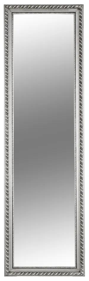 Tempo Kondela, s.r.o. Zrcadlo, dřevěný rám stříbrné barvy, MALKIA TYP 5