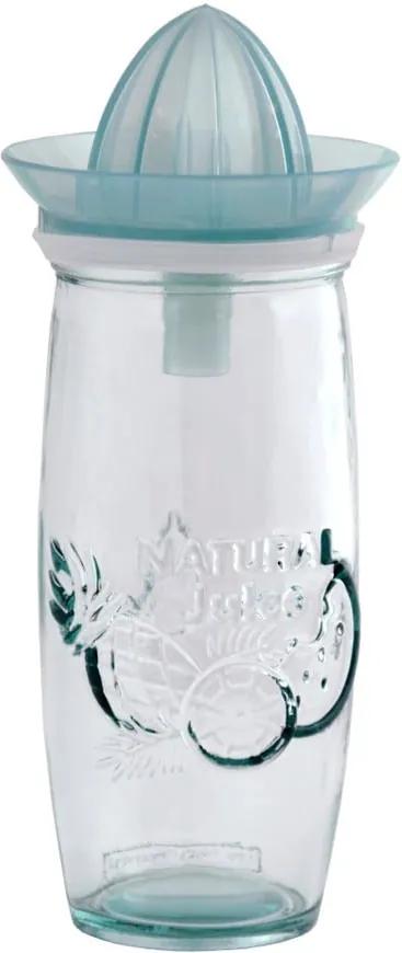 Bílá sklenice s odšťavňovačem z recyklovaného skla Ego Dekor Juice, 0,55 l