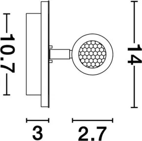 Nástěnné LED svítidlo NOVA LUCE PENOR 9W 3000K 9081221