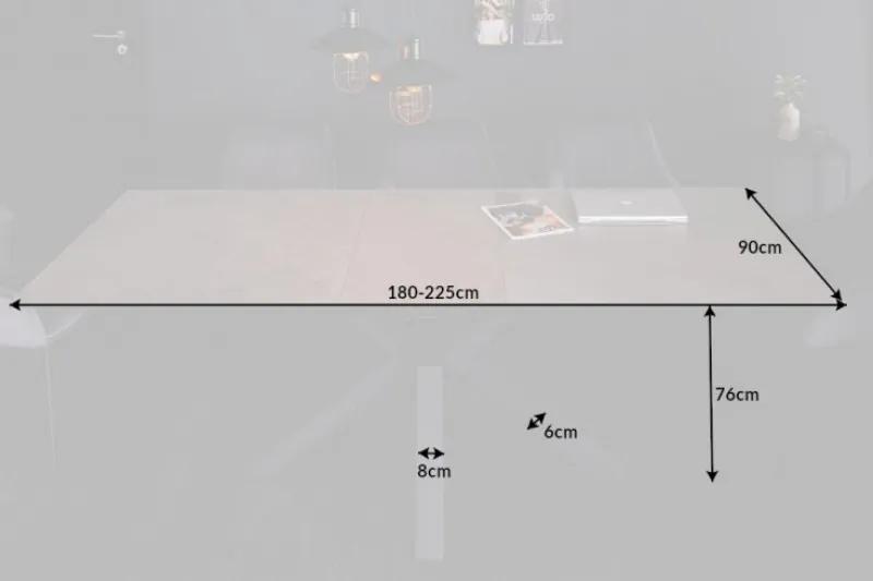 Noble Home Taupe rozkládací jídelní stůl Eternity 180-225 cm