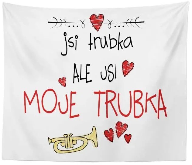 Sablio Deka Jsi trubka, ale jsi moje trubka: 150x120 cm