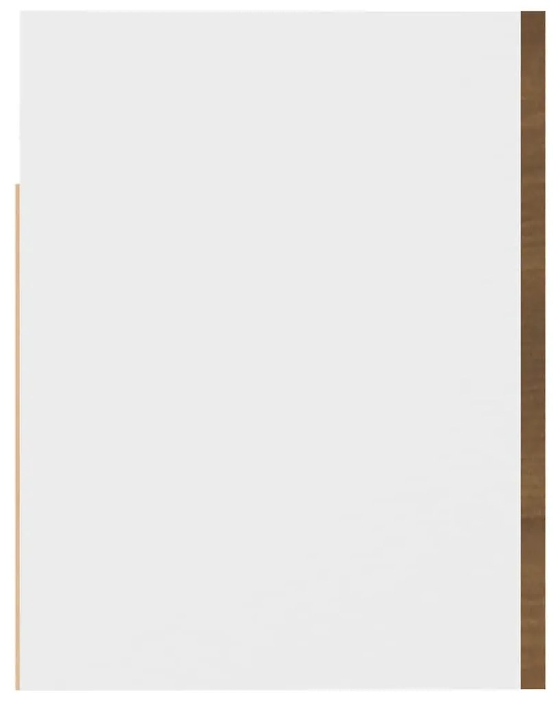Závěsná skříňka hnědý dub 60 x 31 x 40 cm kompozitní dřevo - Default Title