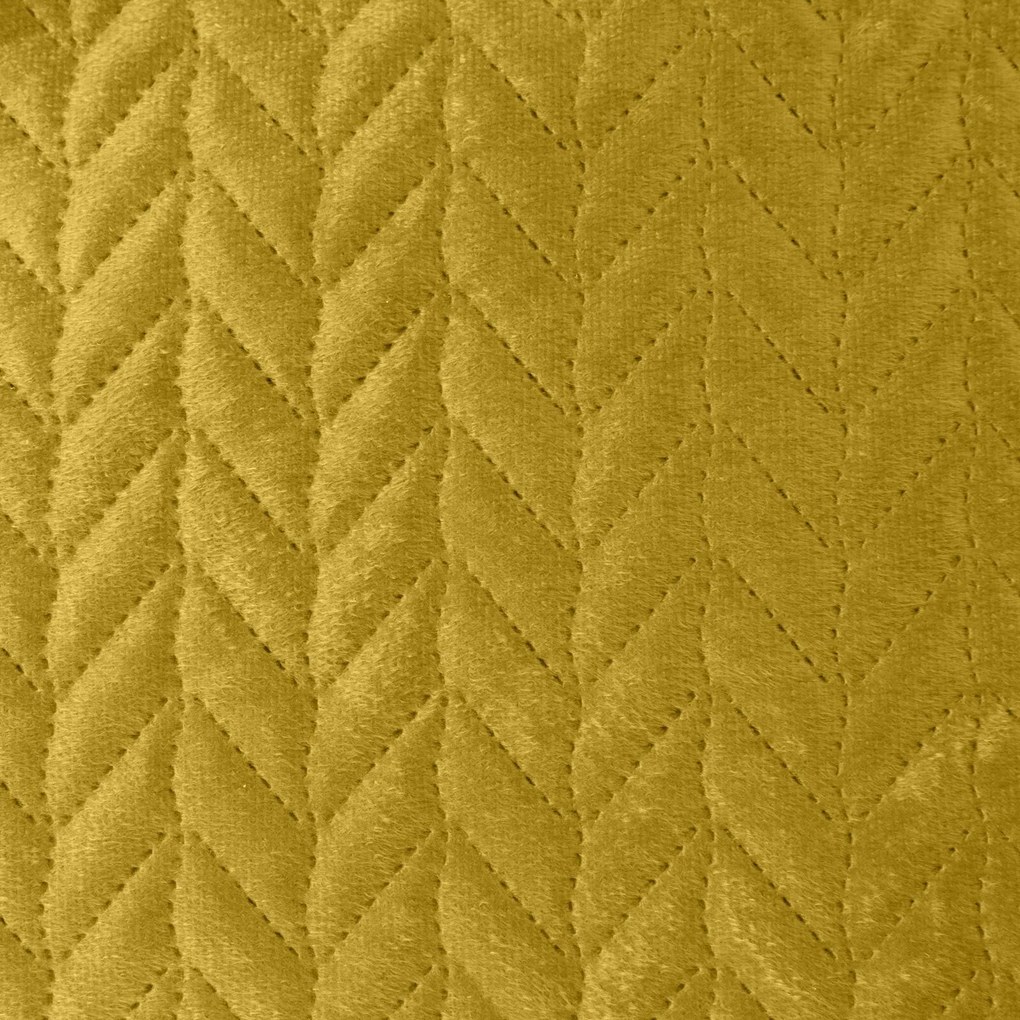 PŘEHOZ NA POSTEL LUIZ4 200X220 CM HOŘČICOVÁ