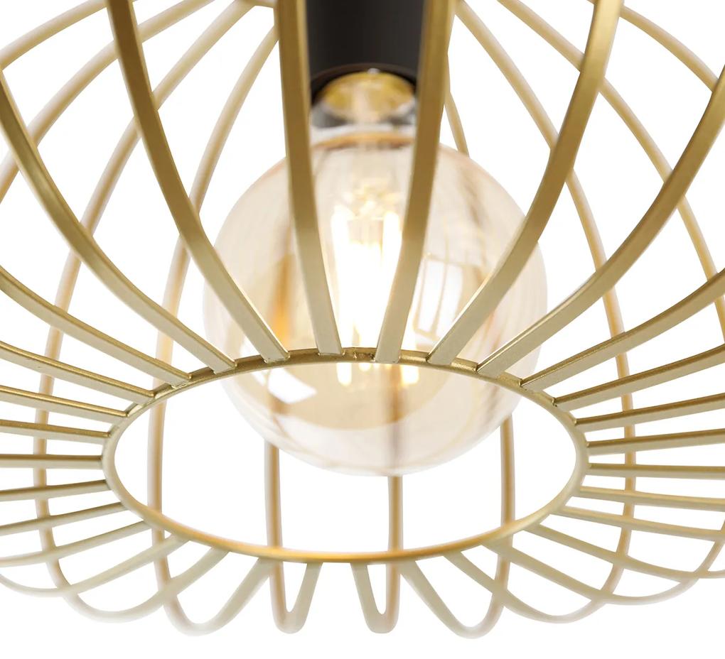 Chytré stropní svítidlo zlaté 39 cm včetně WiFi G95 - Johanna